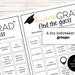 Graduation Party Find the Guest Bingo, Find Someone Who Party Game ...