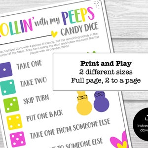 Easter Candy Dice Game, Easter Party Game, Easter Games, Easter Games ...