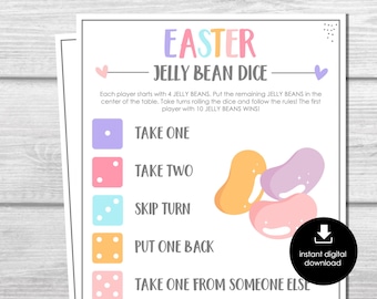 Easter Candy Dice Game, Easter Party Game, Easter Games, Easter Games ...