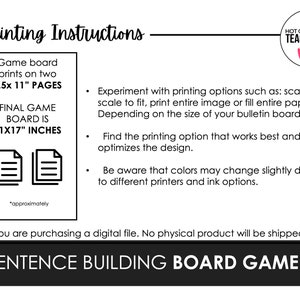Sentence Building Printable Board Game, Verb Tenses BE & HAVE ...