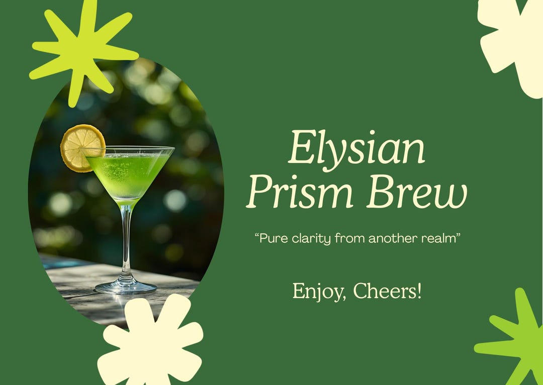 Elysian Prism Brew (recipe) - Etsy
