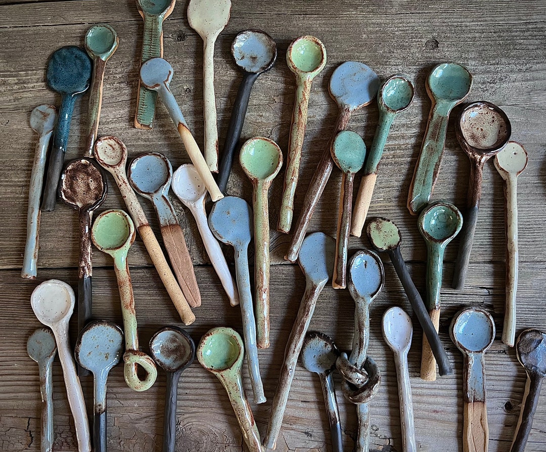 Ceramic Spoons, Stirring Spoons, Handmade Ceramic Spoons, Handmade ...