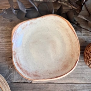Irregular Shape Bowls, Ceramic Shallow Bowl, Rustic Bowls, Pasta Bowl ...