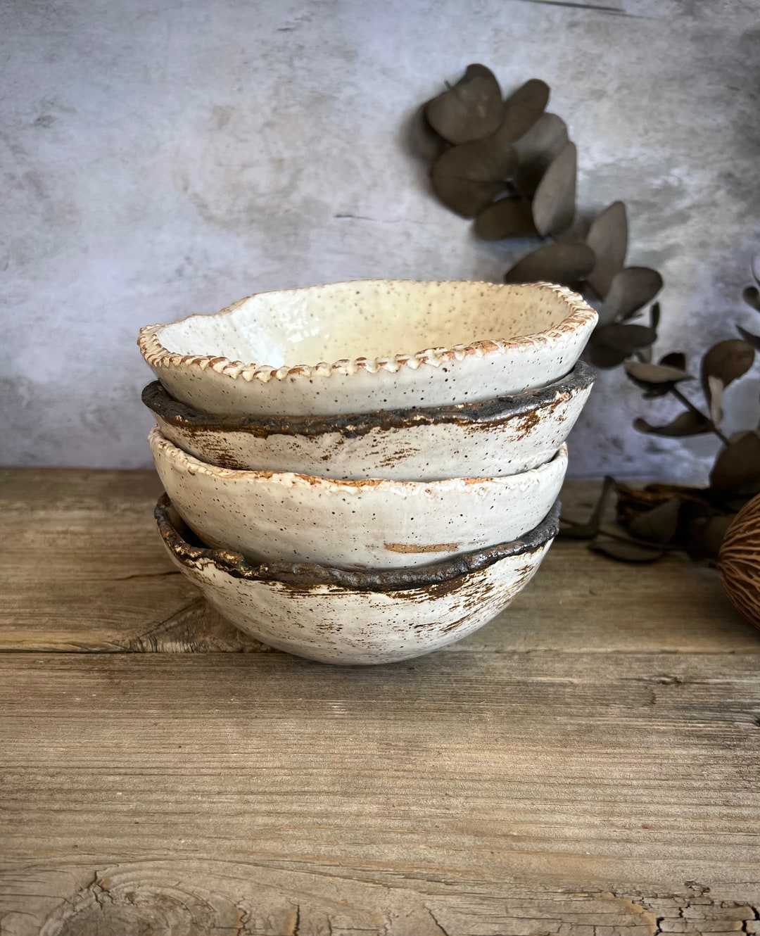 Ceramic Bowls Rustic Bowl Minimalist Stoneware Handmade - Etsy