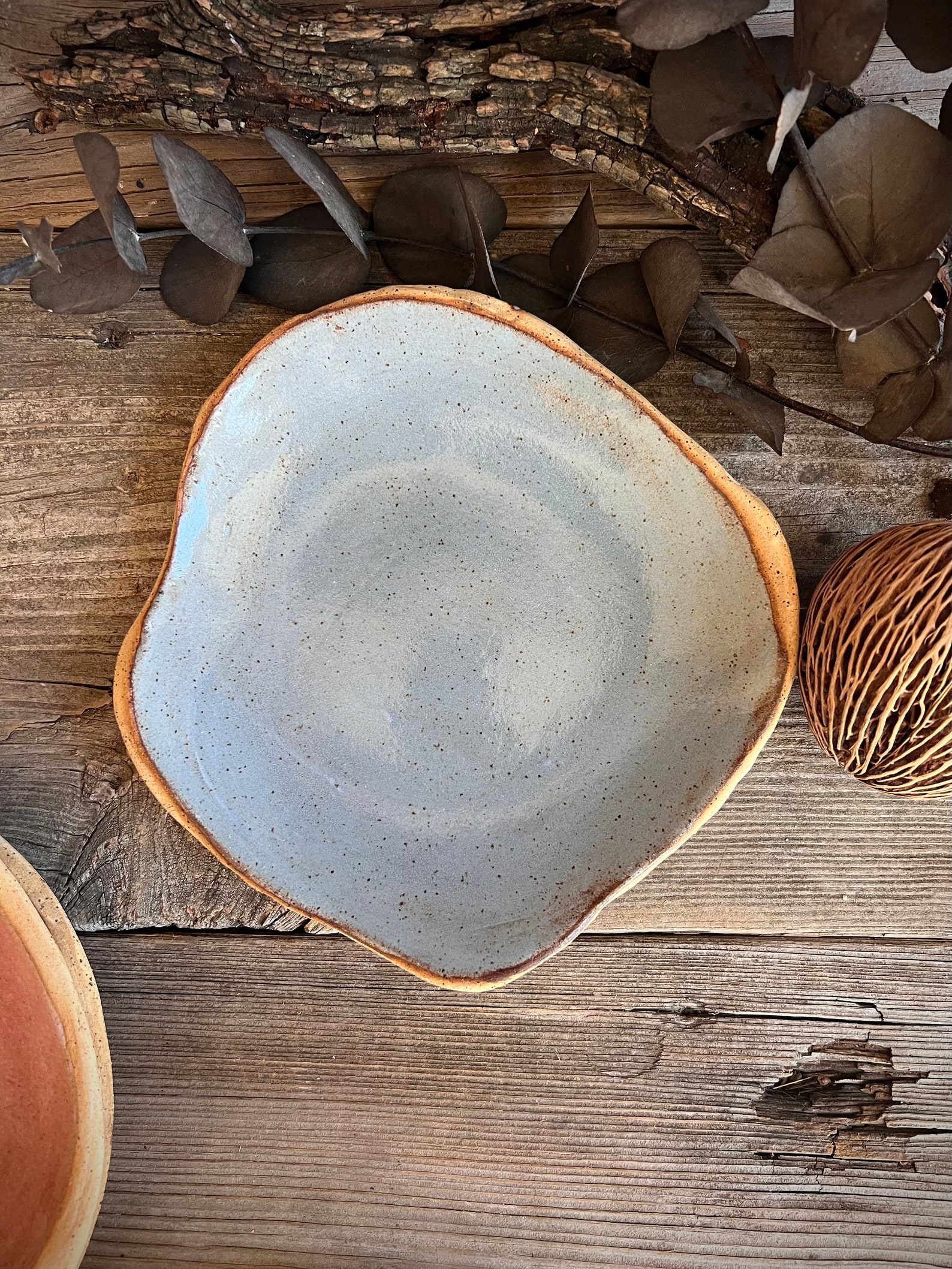 Irregular Shape Bowls, Ceramic Shallow Bowl, Rustic Bowls, Pasta Bowl ...