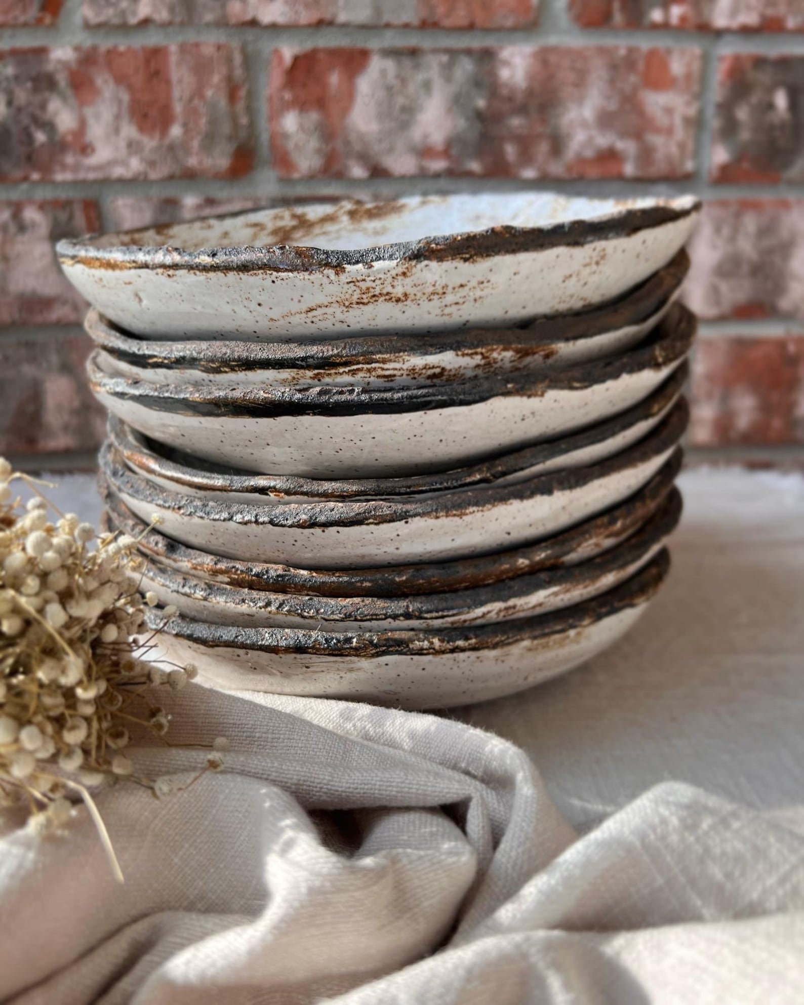 Ceramic Bowl White Bowls Rustic Bowls Pasta Bowl Ceramic - Etsy
