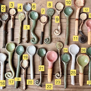Ceramic Spoons, Stirring Spoons, Handmade Ceramic Spoons, Handmade ...