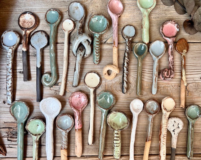 Ceramic Spoons, Stirring Spoons, Handmade Ceramic Spoons, Handmade ...