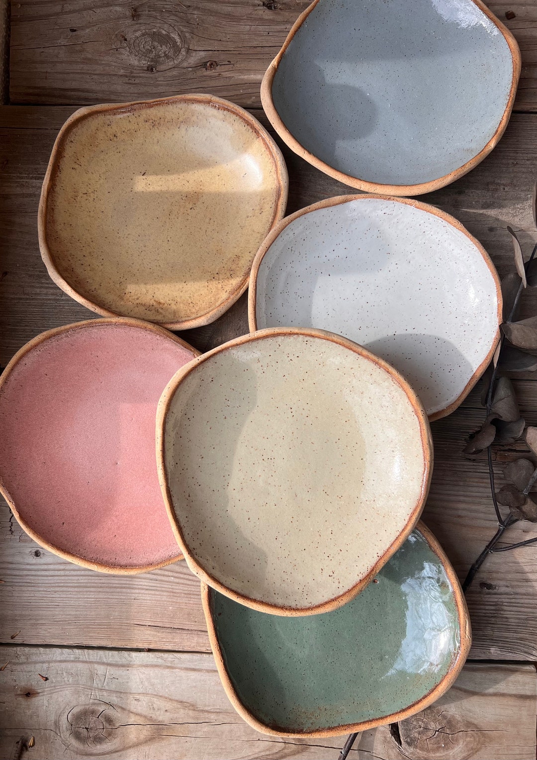 Irregular Shape Bowls, Ceramic Shallow Bowl, Rustic Bowls, Pasta Bowl ...