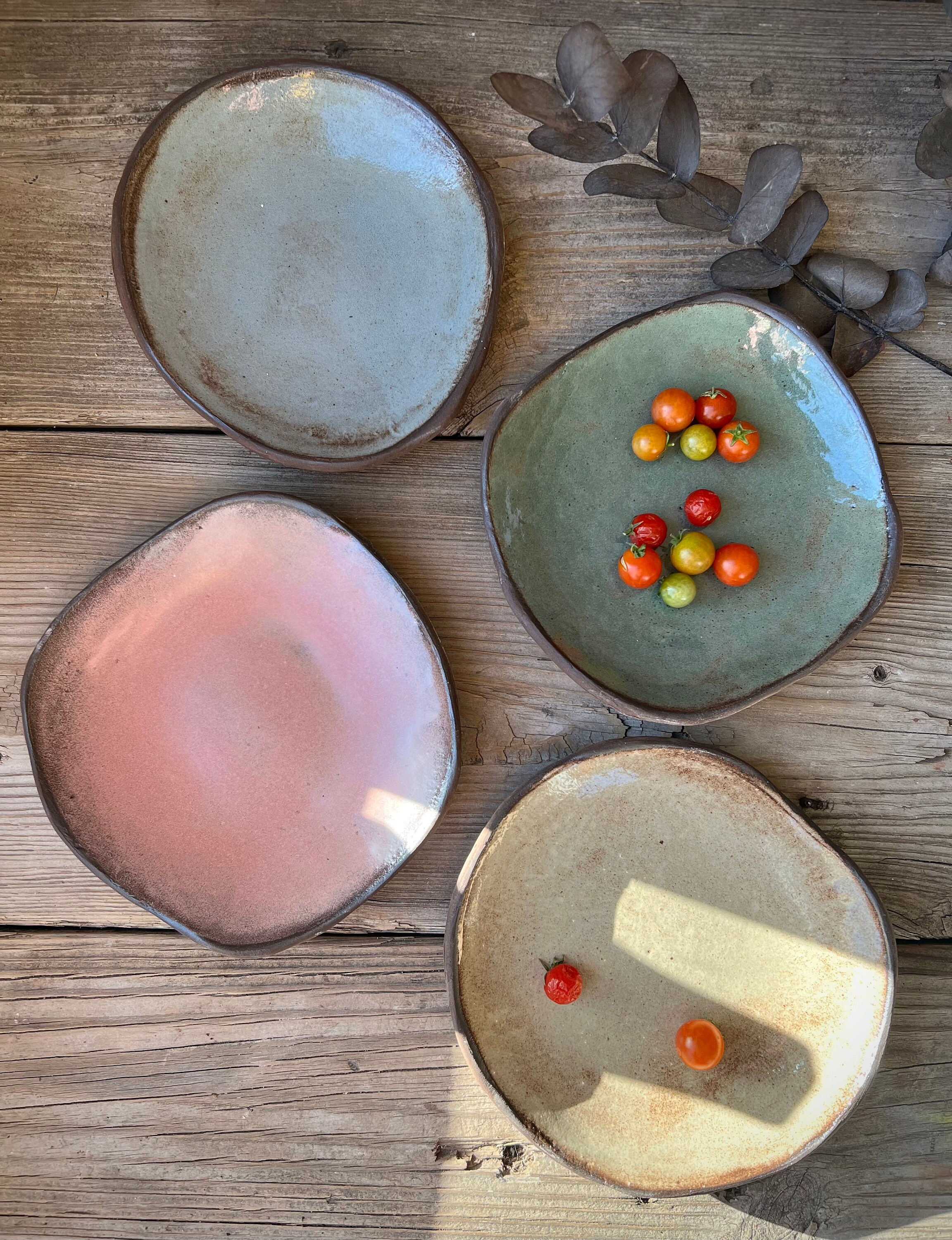 Ceramic Plates, Dessert Plates, Handmade Ceramic Plates, Pottery Plates ...