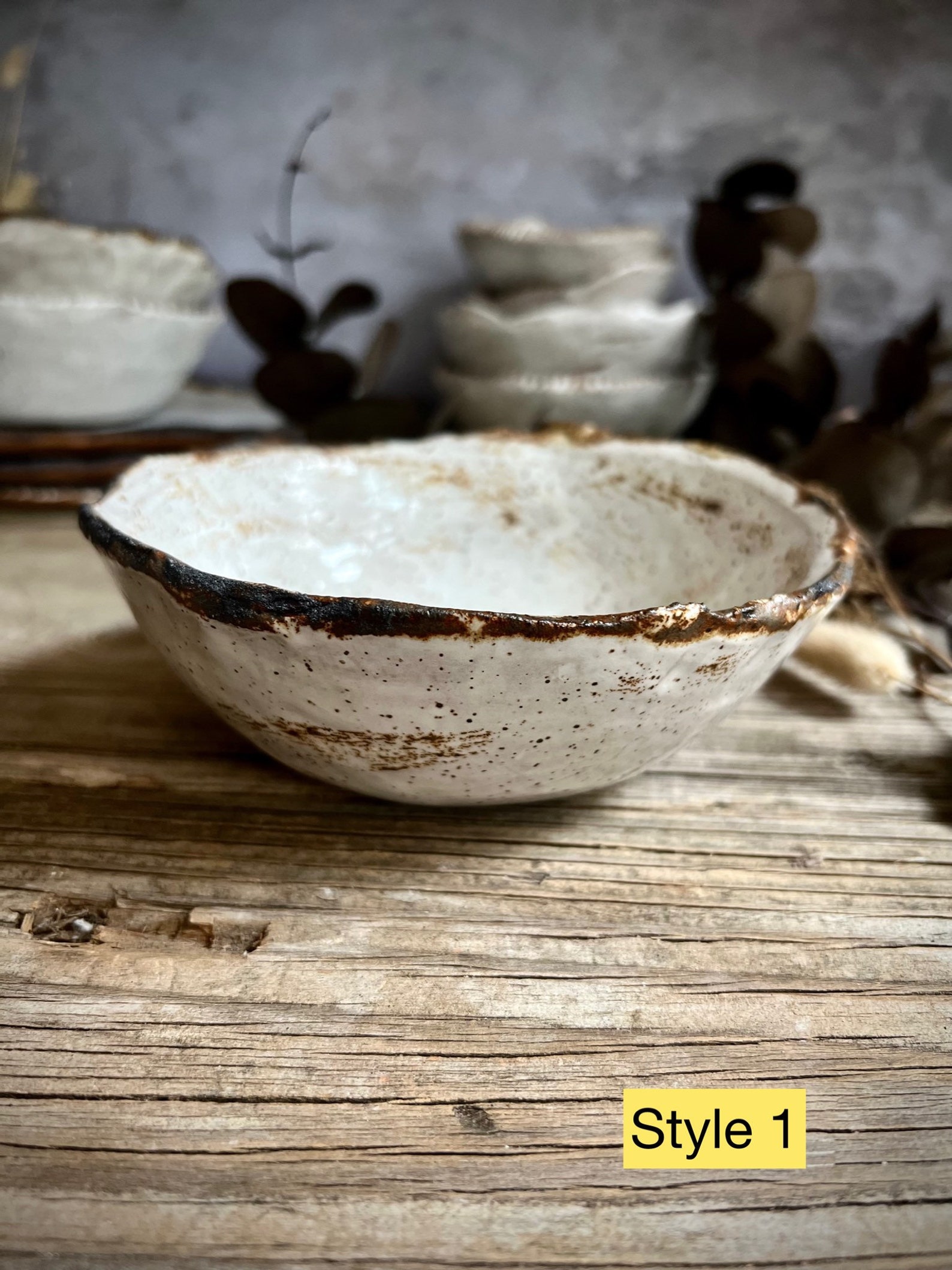 Ceramic Bowls Handmade Bowls Rustic Bowls Minimalist - Etsy