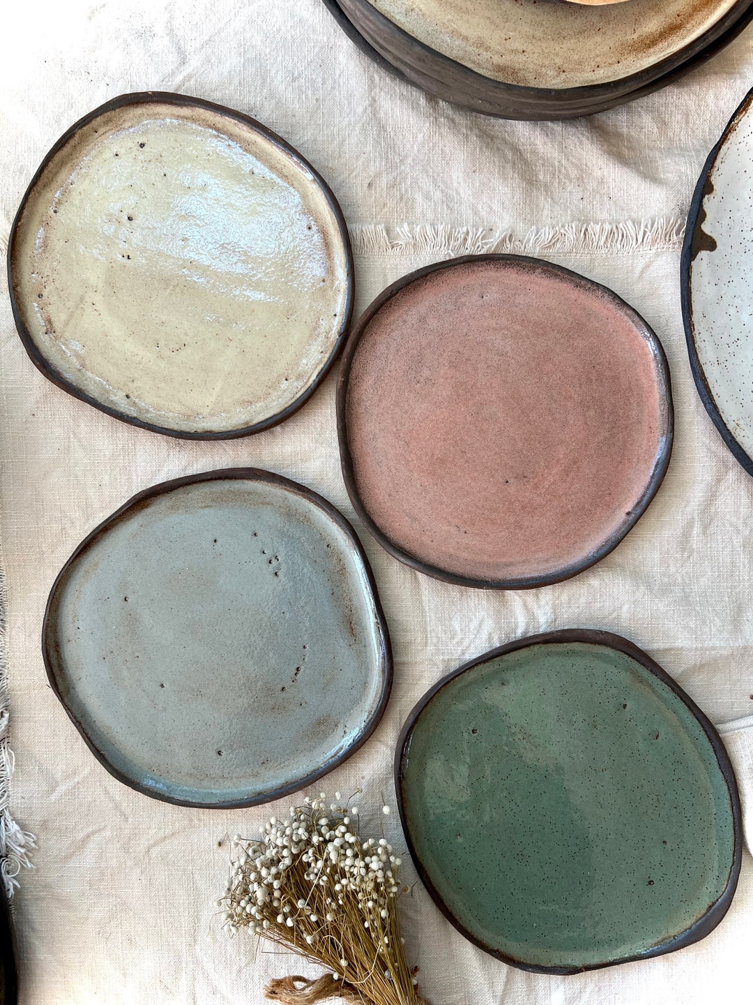 Ceramic Plates Dessert Plates Handmade Ceramic Plates - Etsy