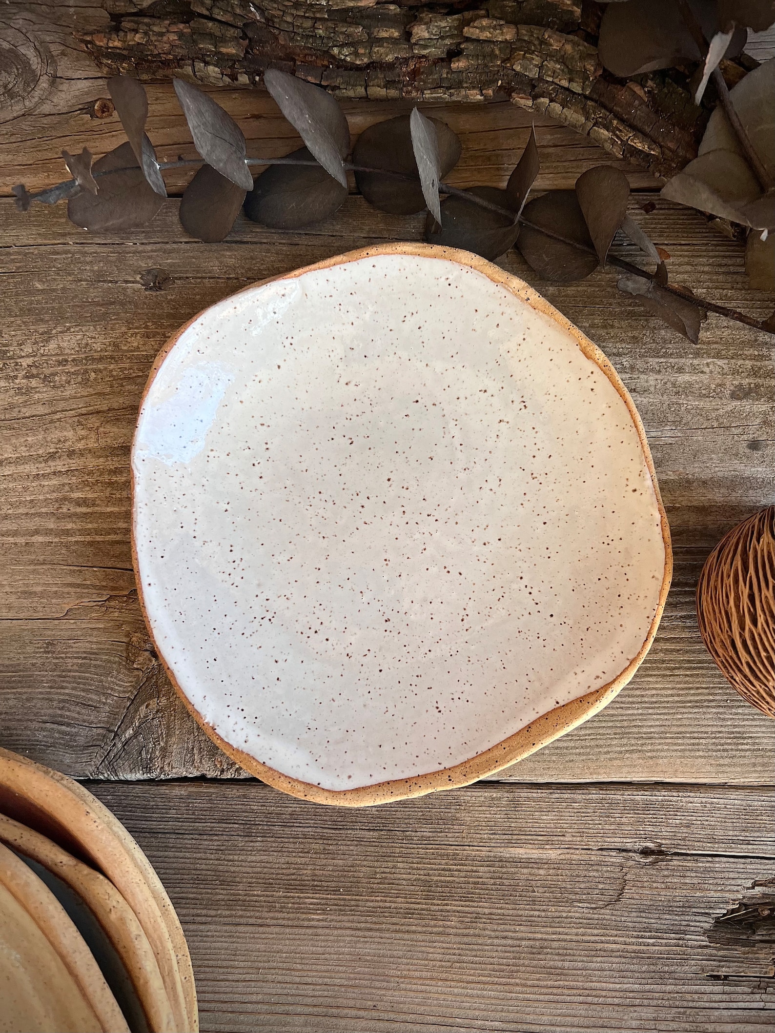 Irregular Shape Bowls, Ceramic Shallow Bowl, Rustic Bowls, Pasta Bowl ...