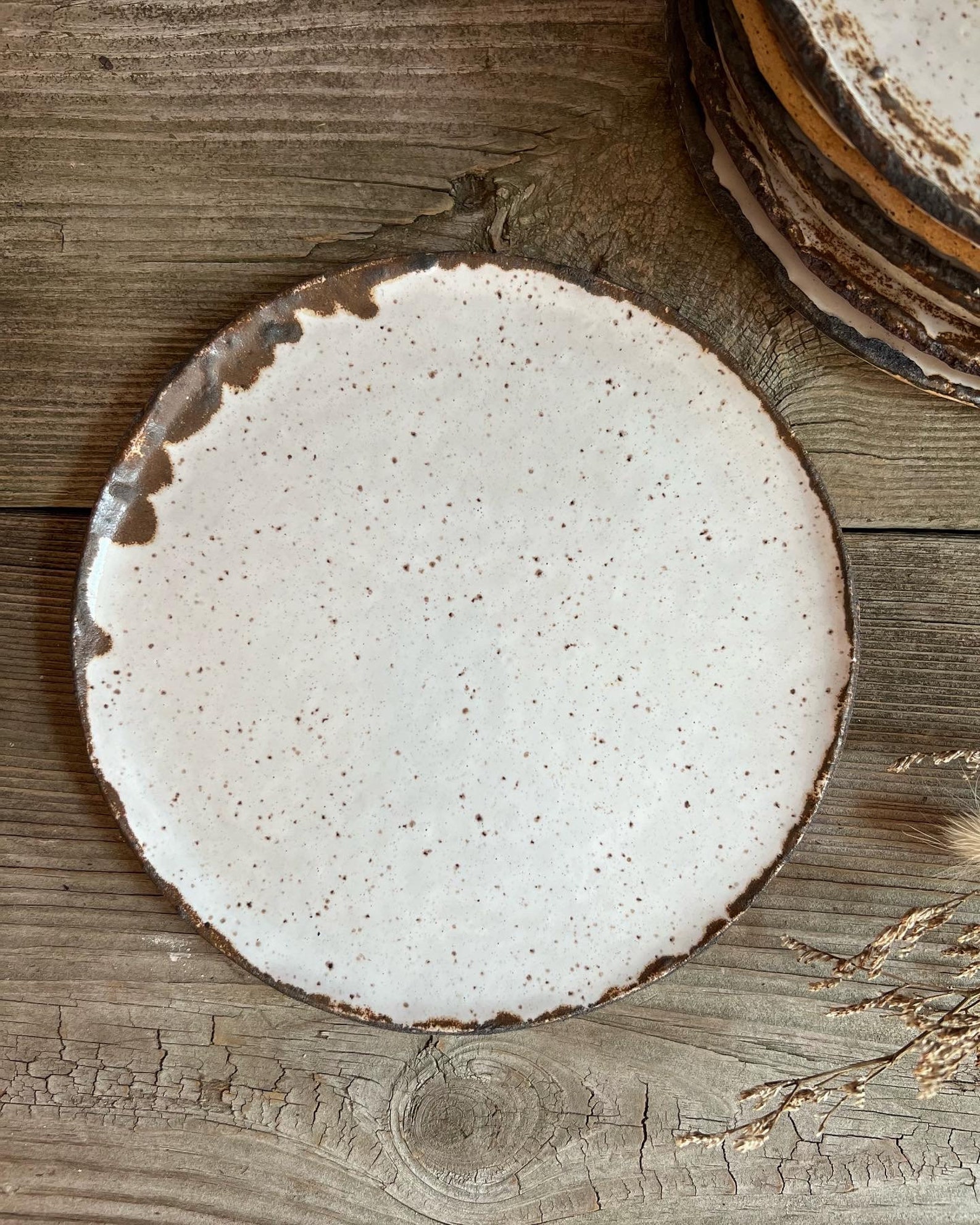 Ceramic Plate Handmade Plate Rustic Plate Housewarming - Etsy