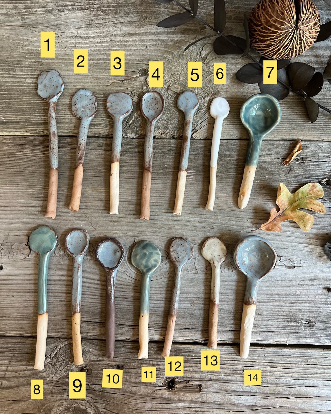 Ceramic Spoons Stirring Spoons Handmade Ceramic Spoons - Etsy