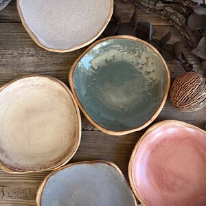 Irregular Shape Bowls Ceramic Shallow Bowl Rustic Bowls - Etsy