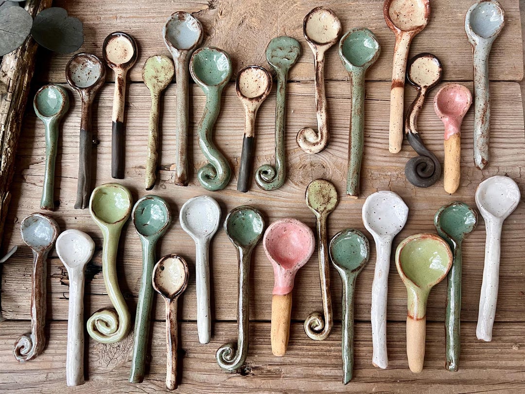 Ceramic Spoons, Stirring Spoons, Handmade Ceramic Spoons, Handmade ...