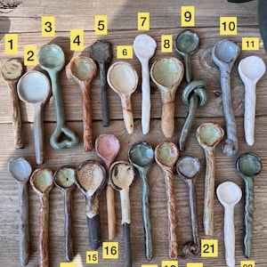 Ceramic Spoons, Stirring Spoons, Handmade Ceramic Spoons, Handmade ...