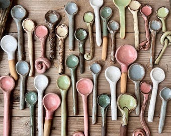 Ceramic Spoons, Stirring Spoons, Handmade Ceramic Spoons, Handmade ...