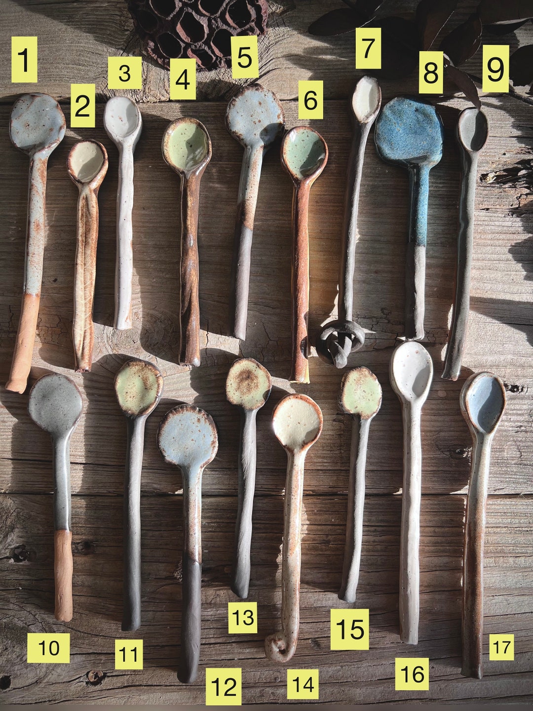 Ceramic Spoons Stirring Spoons Handmade Ceramic Spoons - Etsy