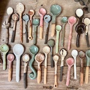 Ceramic Spoons, Stirring Spoons, Handmade Ceramic Spoons, Handmade ...