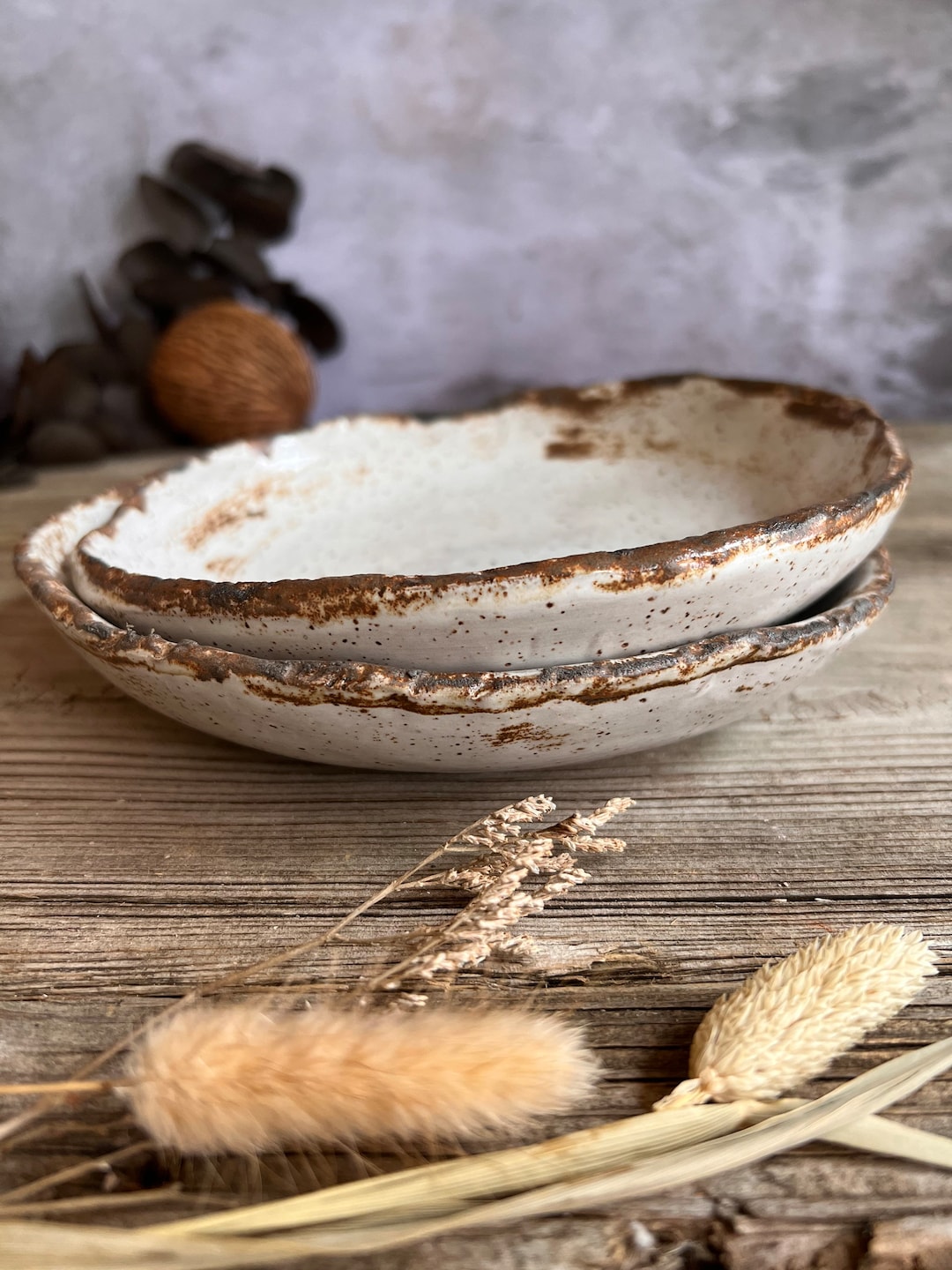Ceramic Bowl, White Bowls, Rustic Bowls, Pasta Bowl, Ceramic Pasta Bowl ...