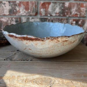 Ceramic Bowl, Handmade Bowl, Rustic Bowl, Farmhouse Stoneware, Handmade ...