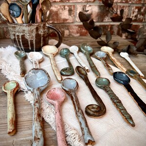 Ceramic Spoons Stirring Spoons Handmade Ceramic Spoons - Etsy