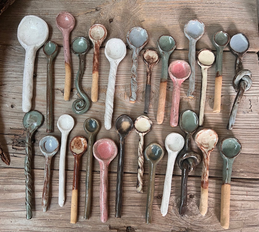 Ceramic Spoons, Stirring Spoons, Handmade Ceramic Spoons, Handmade ...