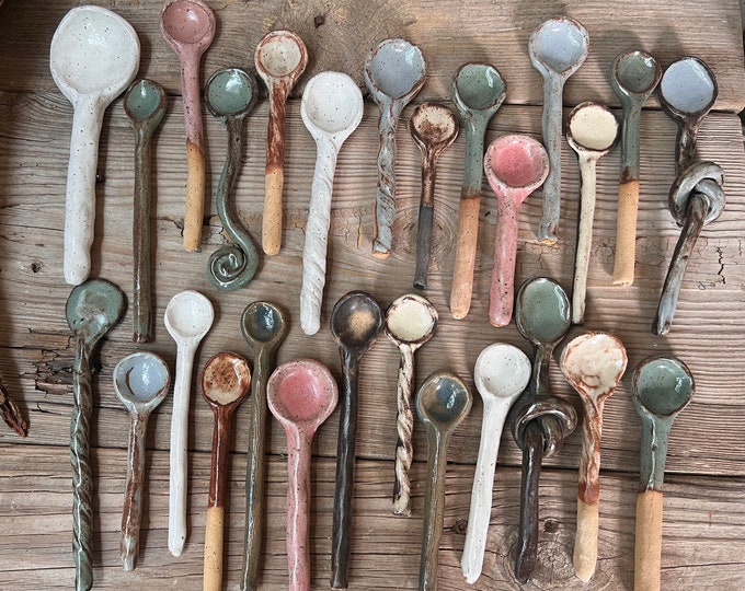 Ceramic Spoons, Stirring Spoons, Handmade Ceramic Spoons, Handmade ...