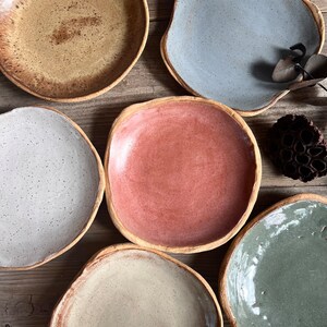 Irregular Shape Bowls Ceramic Shallow Bowl Rustic Bowls - Etsy