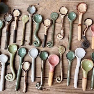 Ceramic Spoons, Stirring Spoons, Handmade Ceramic Spoons, Handmade ...