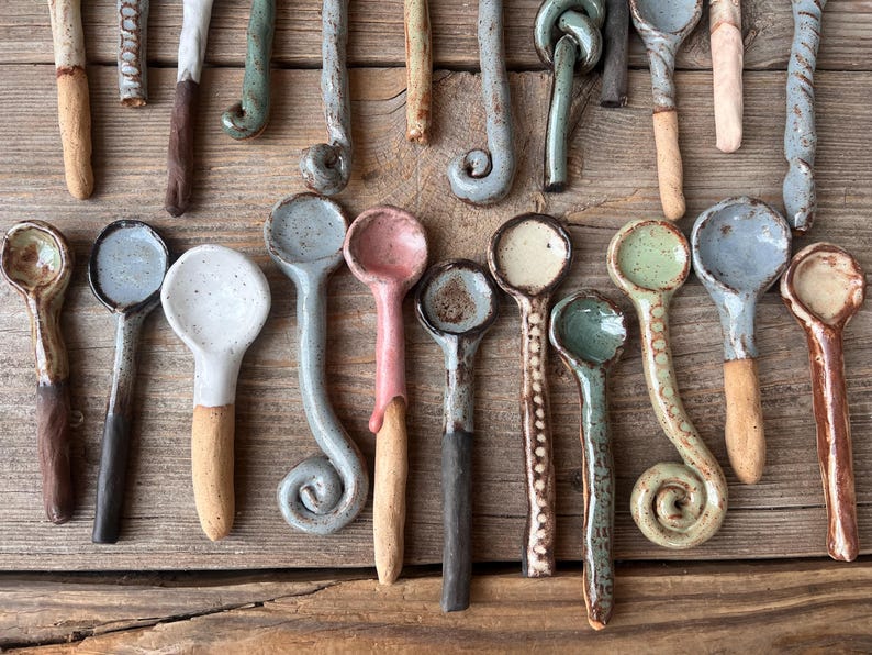 Ceramic Spoons, Stirring Spoons, Handmade Ceramic Spoons, Handmade ...