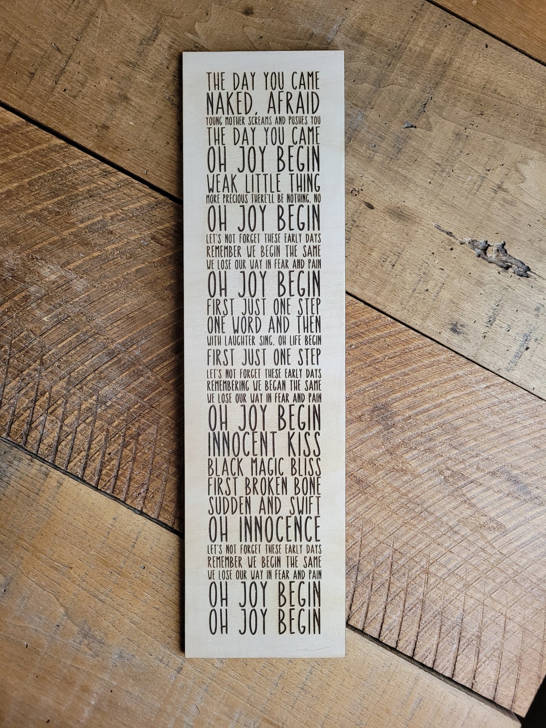 Samarai Cop by Dmb. Beautifully Engraved Board Featuring Oh Joy Begin ...
