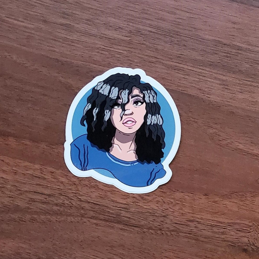 Black Women Art Decals Natural Hairstyle Decorative Waterproof 3 Inch ...