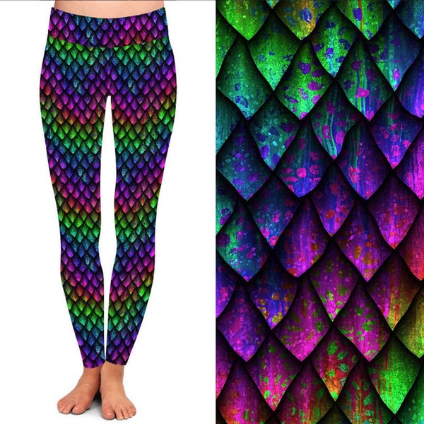 Scale Leggings - Etsy
