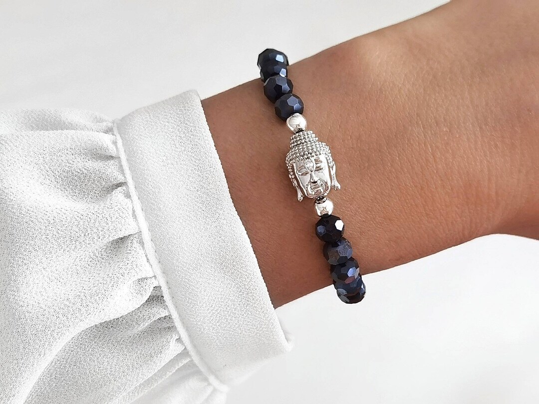 Buddha Bracelet Boho Chakra Marine Blue Silver Gold Bohemian Gift Joy ...