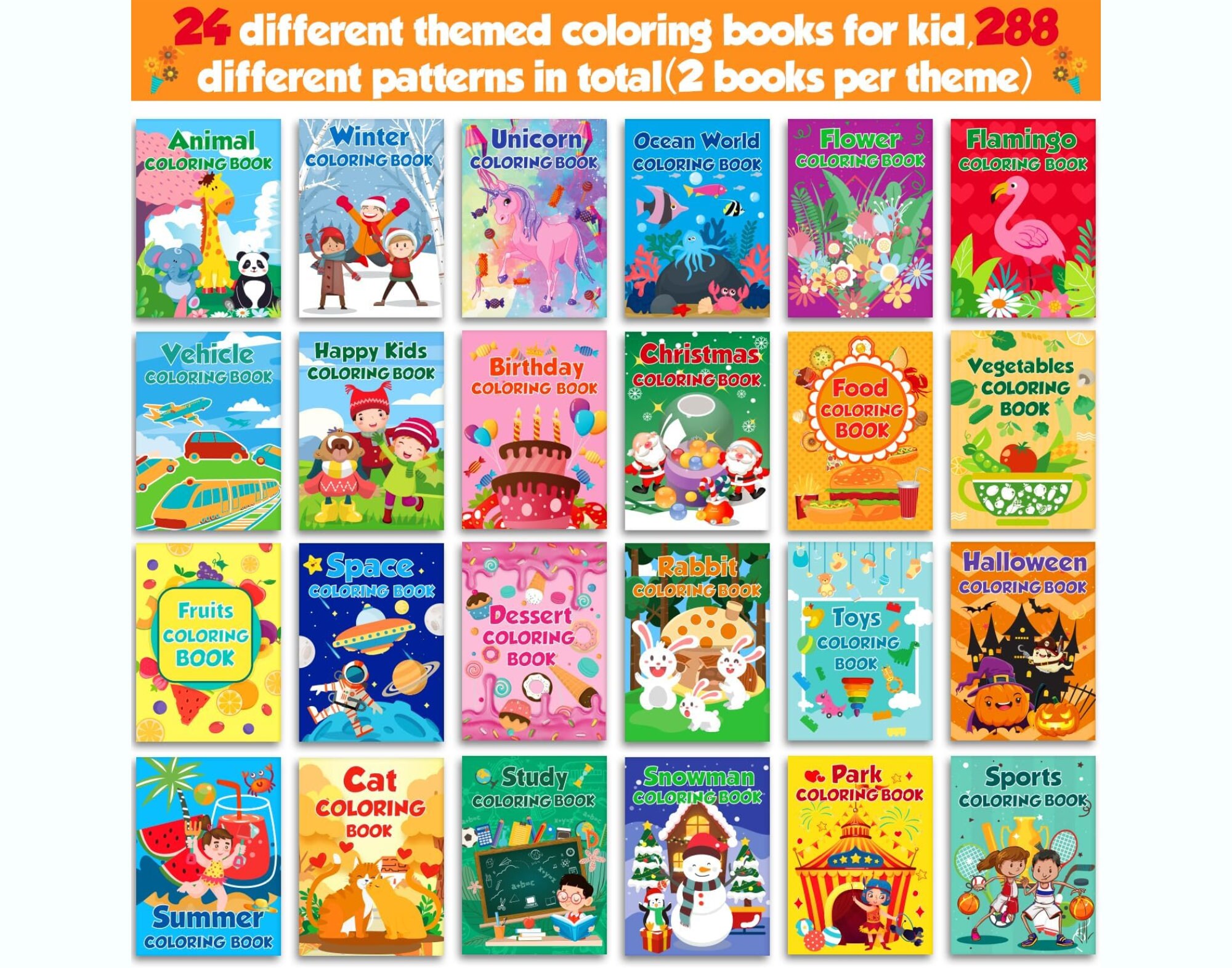 24pack Small Coloring Books for Kids Ages 4-8 8-12 Bulk - Etsy
