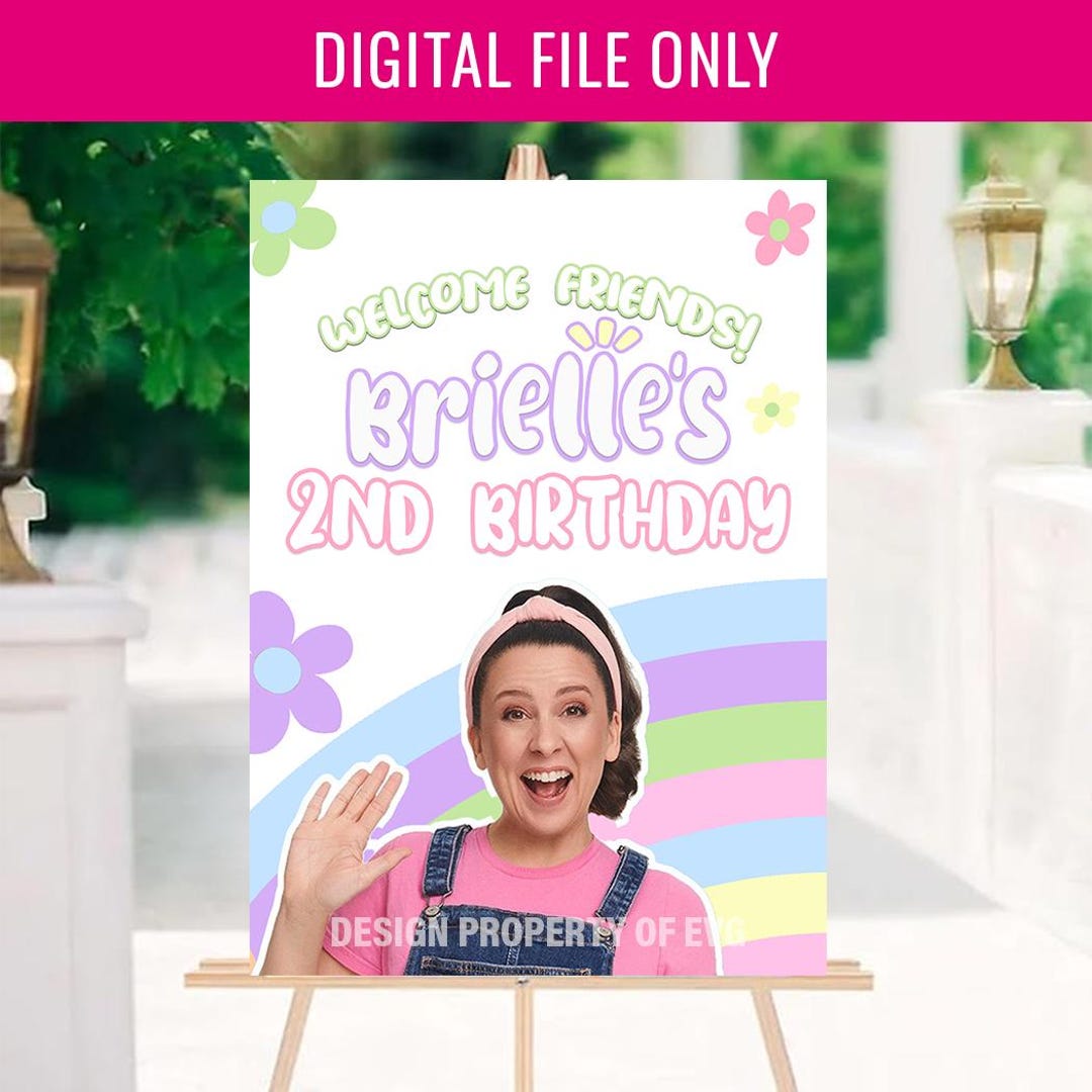 Ms. Rachel, Ms. Rachel Welcome Sign, Ms. Rachel Birthday, Ms. Rachel ...