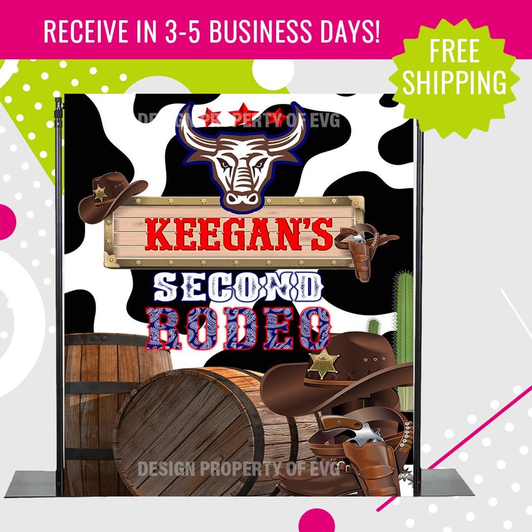 Rodeo Birthday, Cowboy Birthday, Rodeo Backdrop, Rodeo Bday Party ...