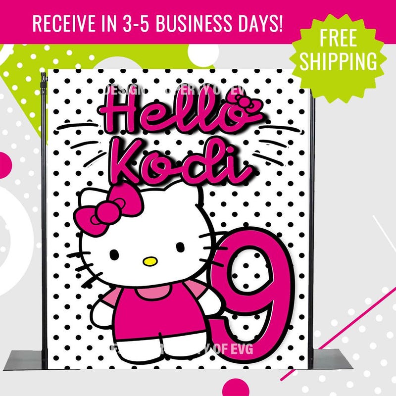 Hello Kittys Banner - Etsy
