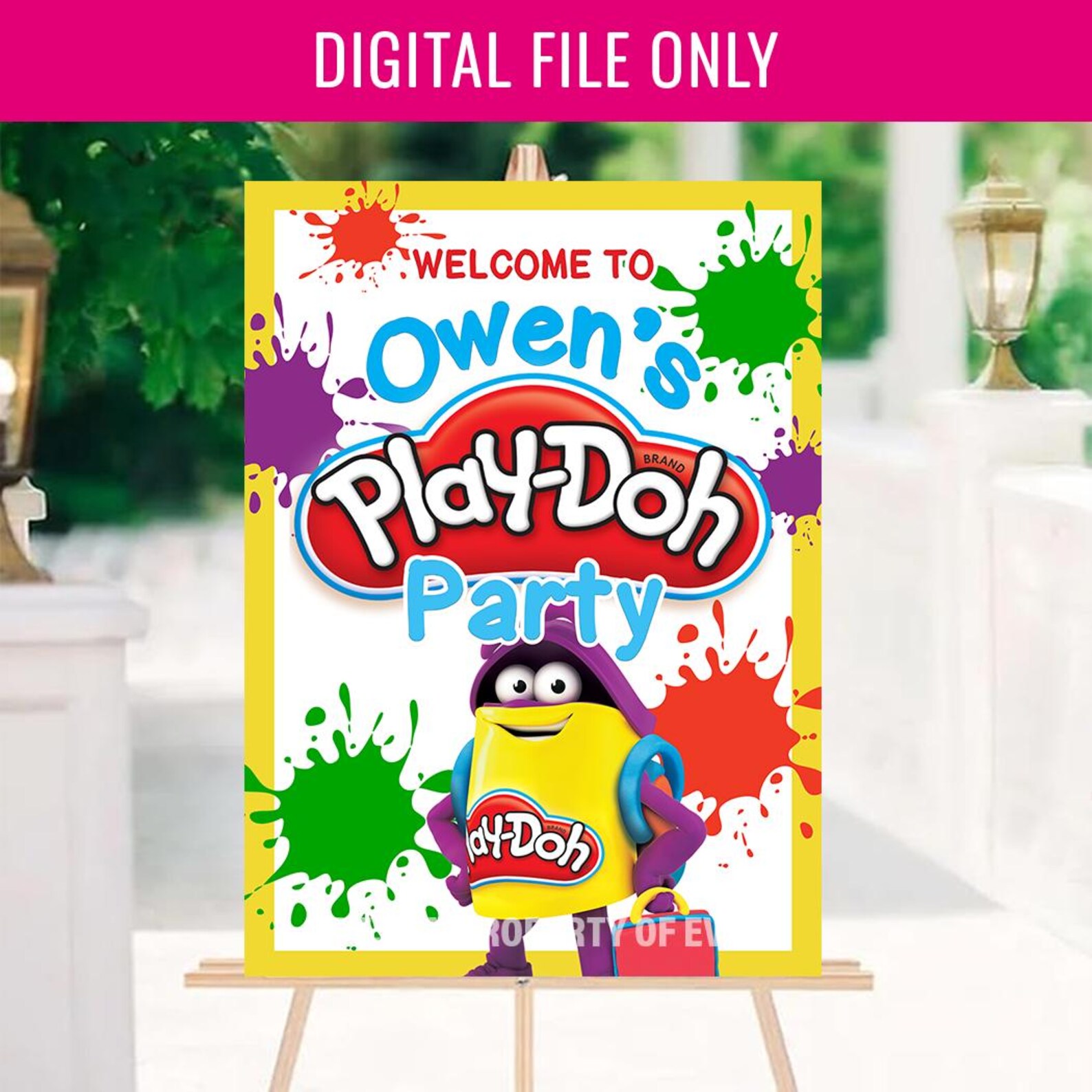 Play-doh Welcome Sign, Play-doh Birthday, Playdoh Birthday, Playdoh ...