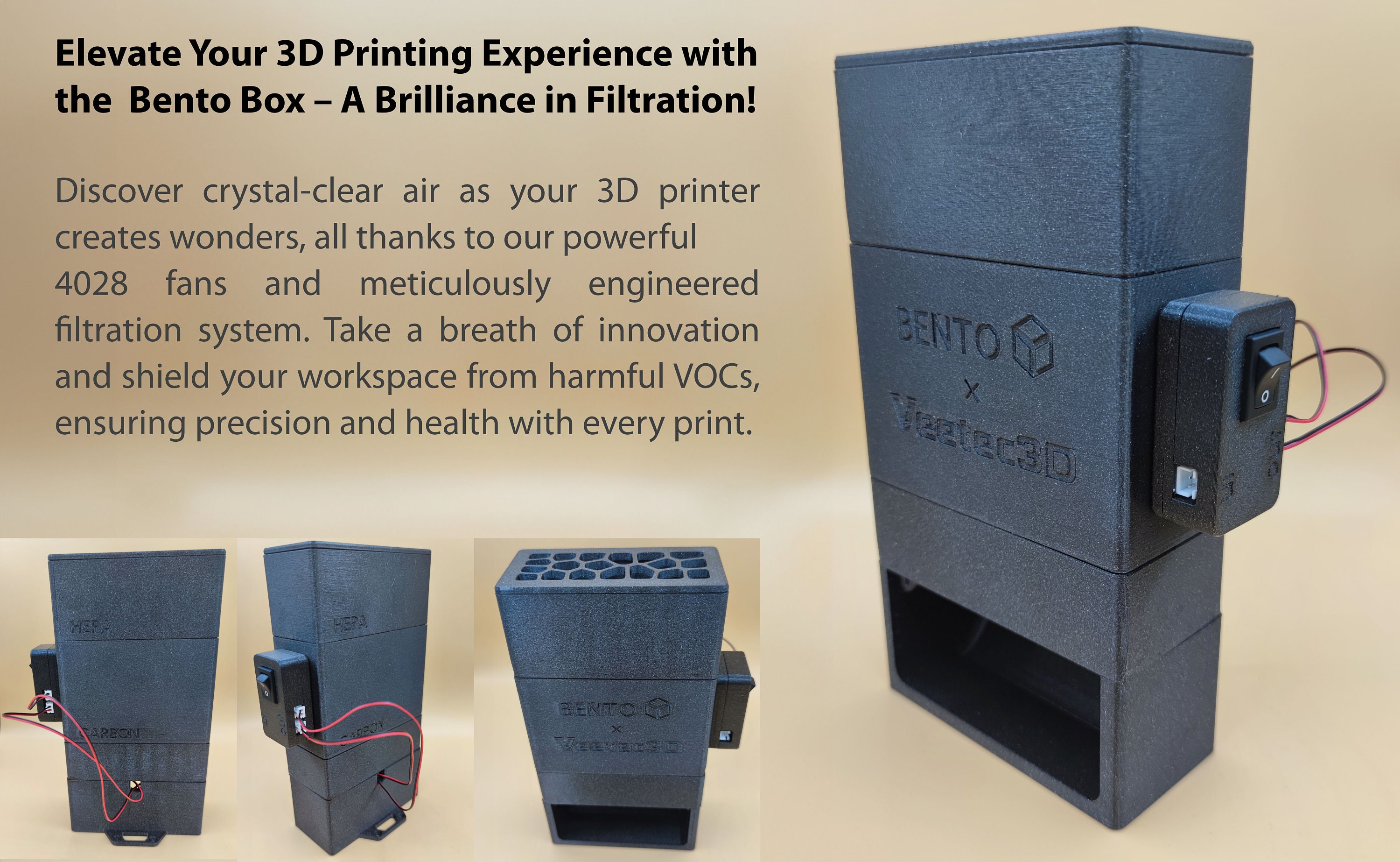 Bentobox Filtration System: Cleaner & Healthier 3D Printing - Etsy Canada