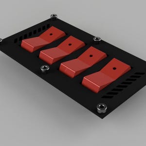Rocker Switch Template / Cover 2,3,4,5, and 6 Slot - DXF | STL - Etsy