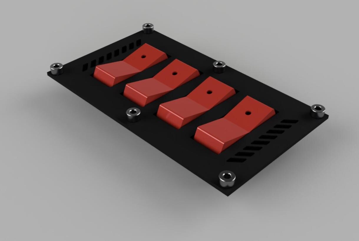 Rocker Switch Template / Cover 2,3,4,5, and 6 Slot - DXF | STL - Etsy