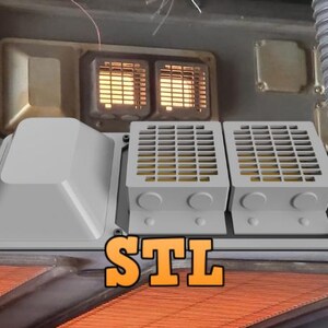 Galaxy's Edge Heater Exhaust Panel STL Prop Inspired by Star Wars - Etsy