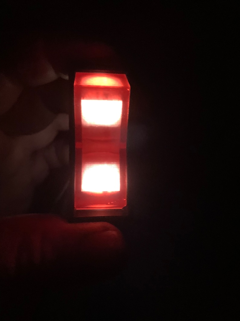 Large Red Rocker Switch With 2 Leds - Above Mount - Etsy