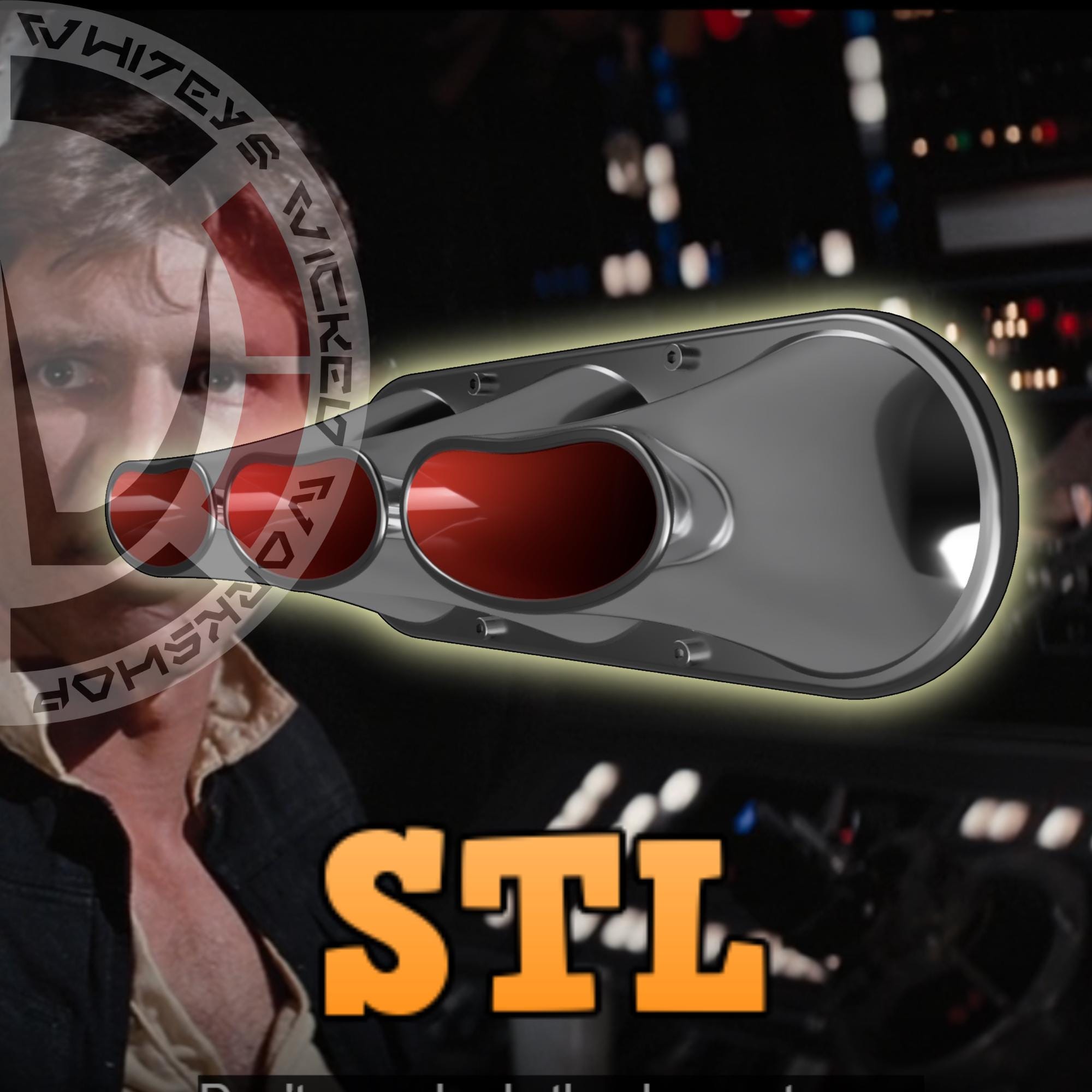 Millennium Falcon Tech Station 3 Slot Exhaust Greeblie Prop (3 Versions ...