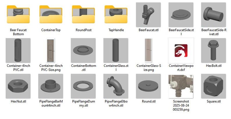 Oga's Cantina Bar Tap Assembly 3D Print STL Files Inspired by Star Wars ...