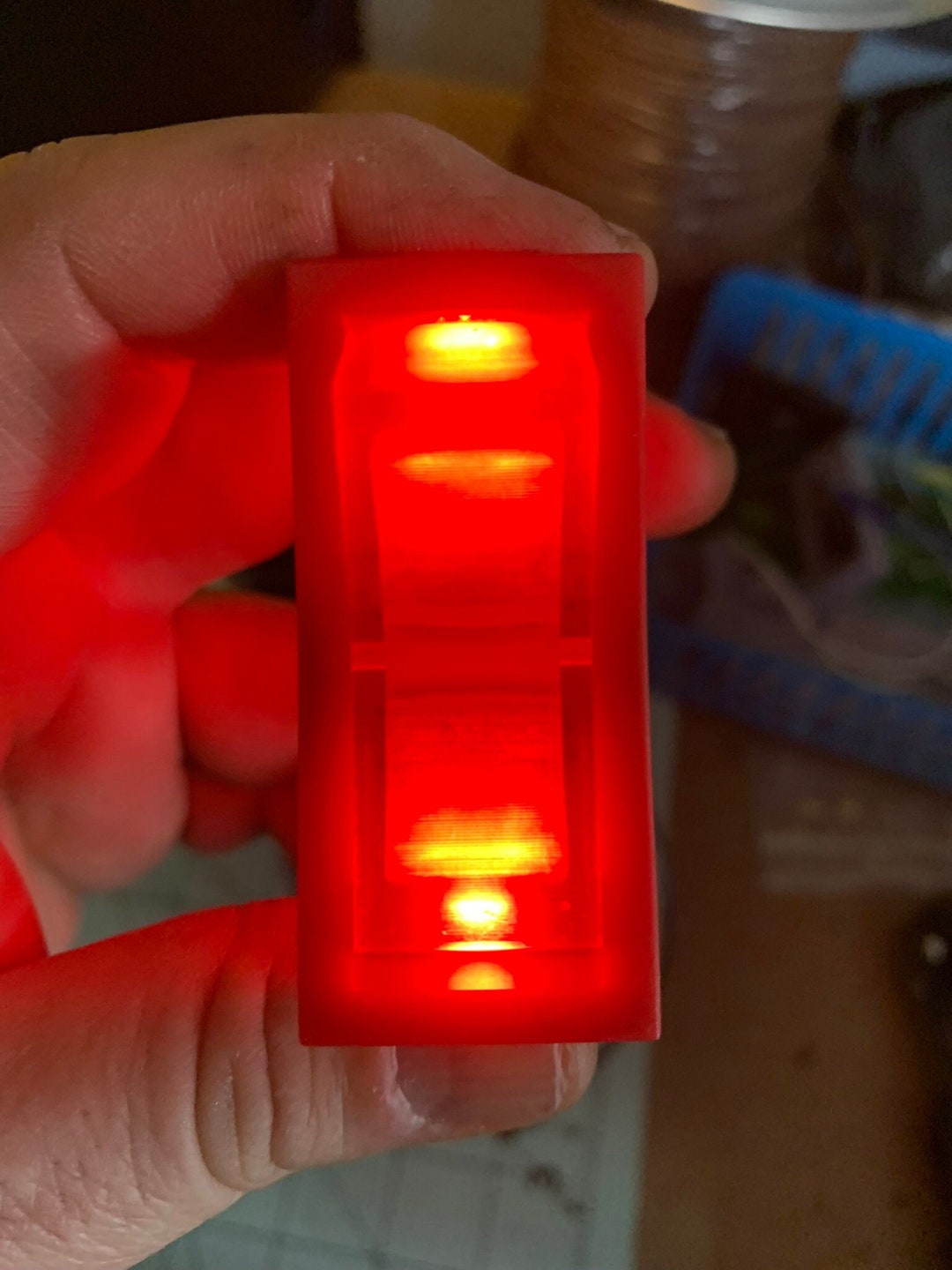 Translucent Red on Red Star Wars Inspired Large Rocker Switch With Leds ...